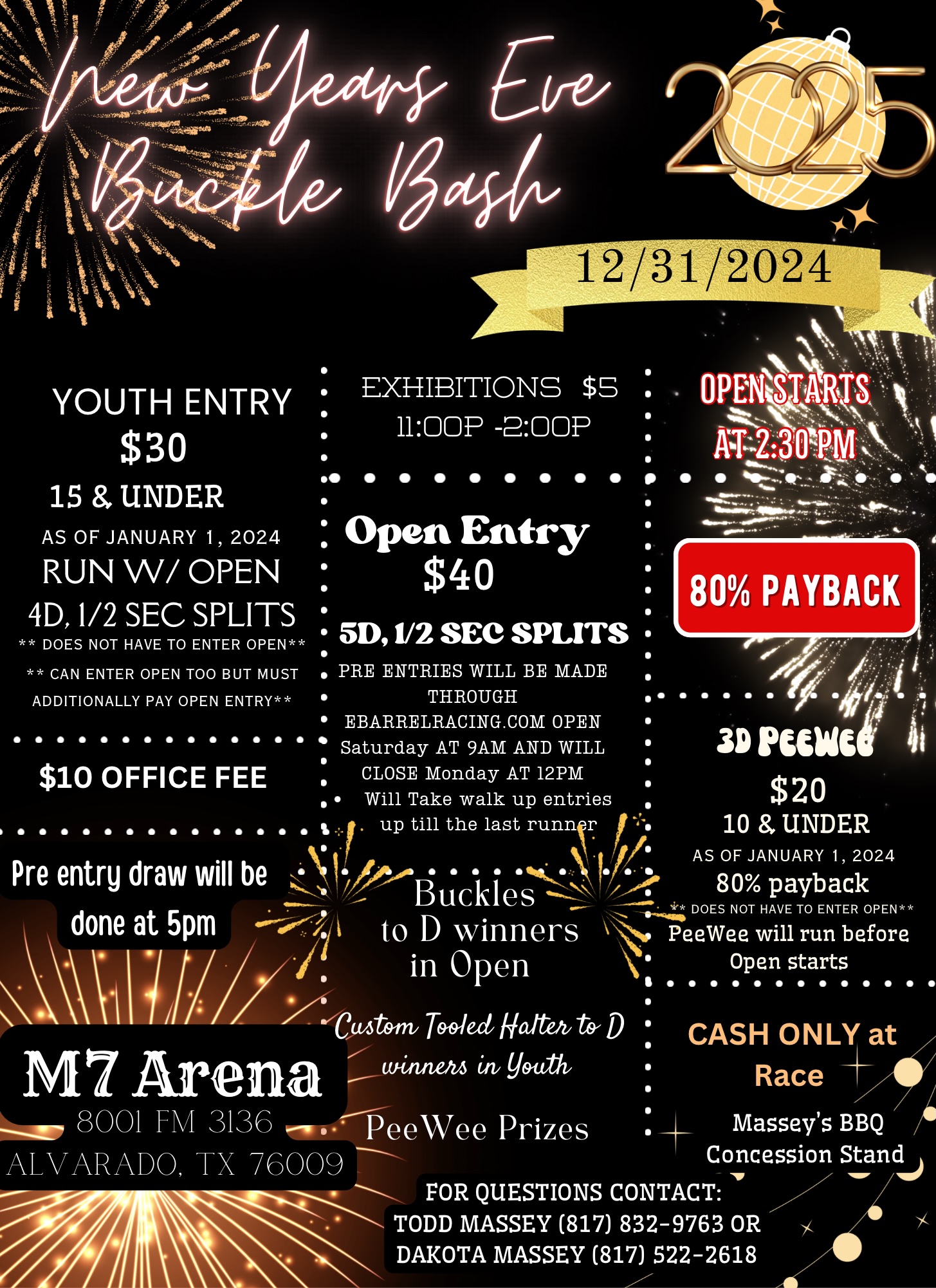 New Years Eve Buckle Bash Race – Ebarrelracing